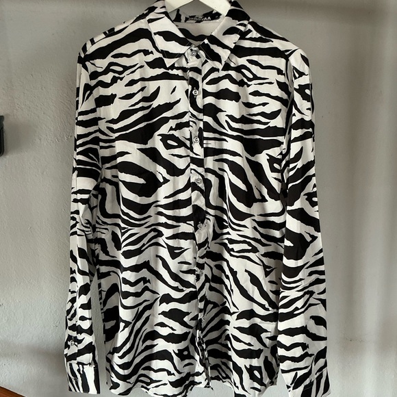 Shirts | Zeroyaa Zebra Print Shirt | Poshmark